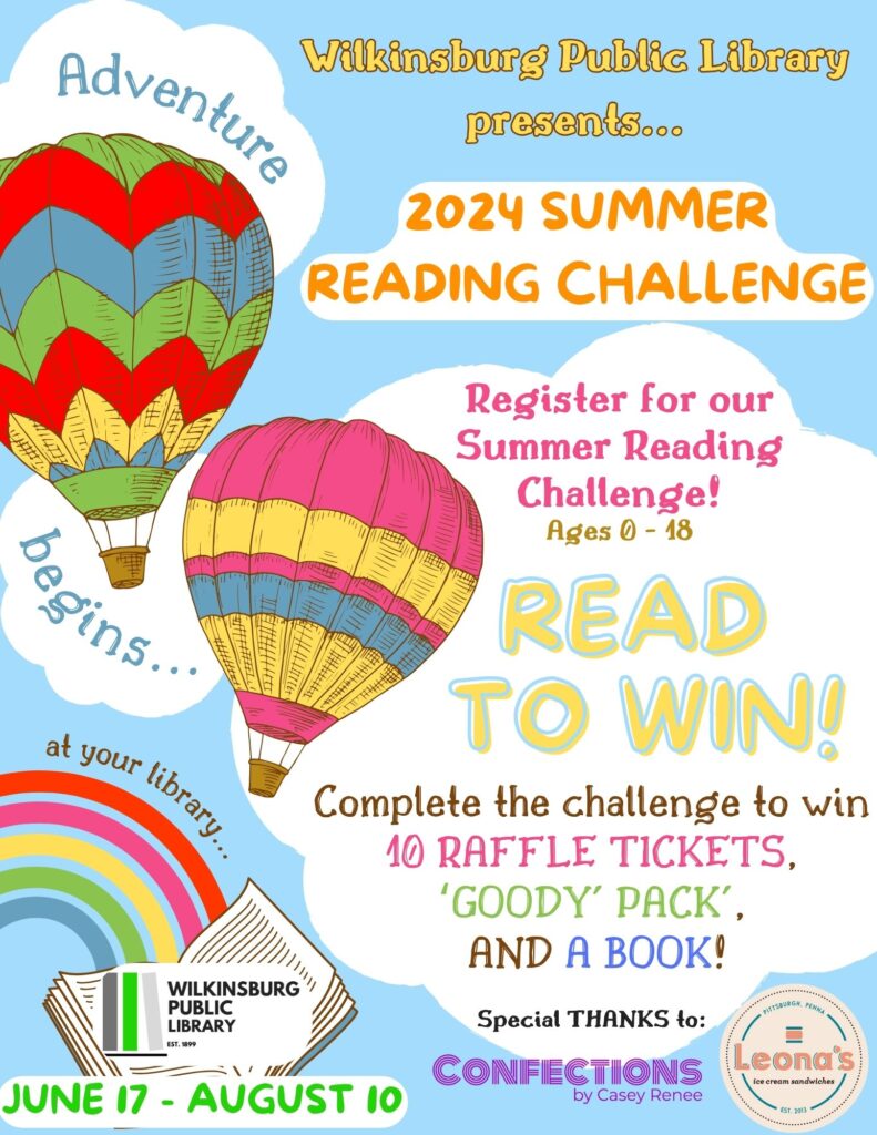 2024 SUMMER READING CHALLENGE - Wilkinsburg Public Library